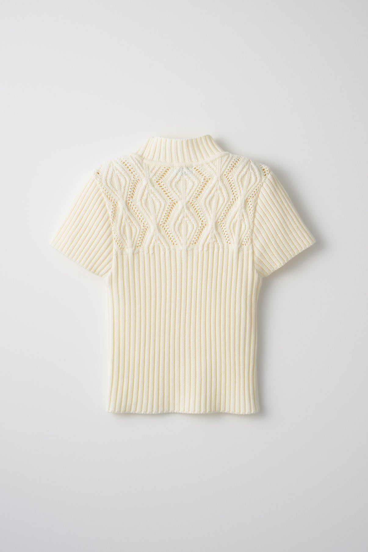 Diamond knit tops (Ivory) – Audire