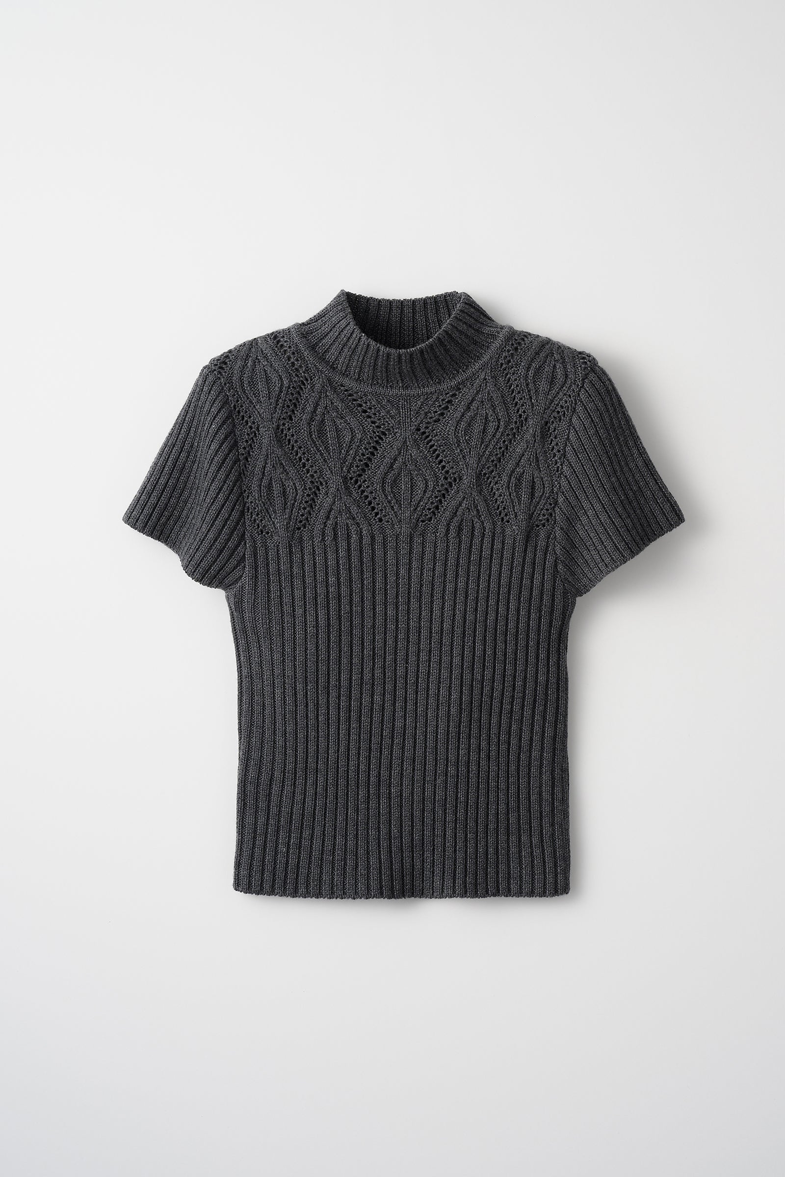Diamond knit tops (Heather gray) – Audire